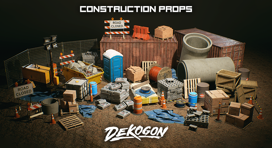 Construction Site VOL. 1 - Supply and Material Props in Props - UE ...