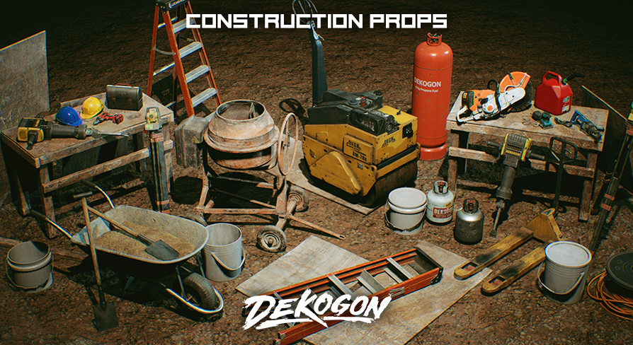 Construction Site VOL. 2 - Tools, Parts, and Machine Props in Props - UE Marketplace