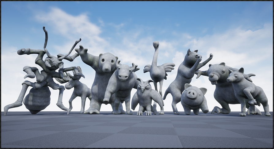 Creature Statue Pack in Props - UE Marketplace