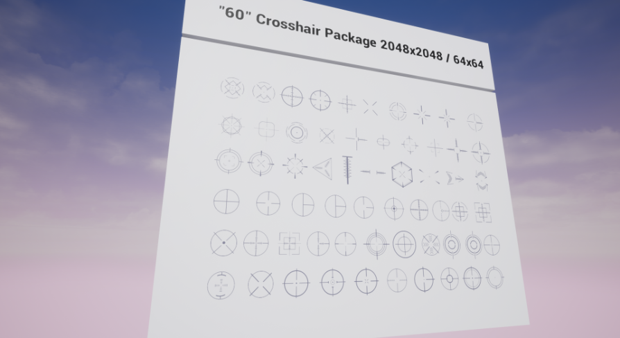 Crosshair Package / AI SOURCES in 2D Assets - UE Marketplace