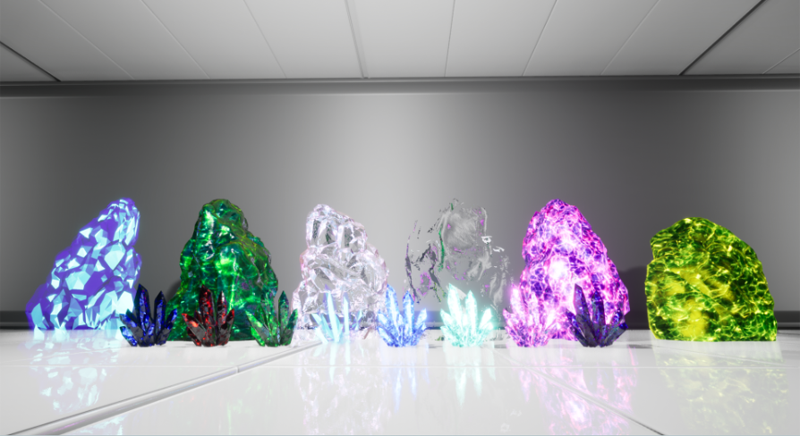 Crystal & Gemstone Material, 카테고리 머티리얼 - UE 마켓플레이스