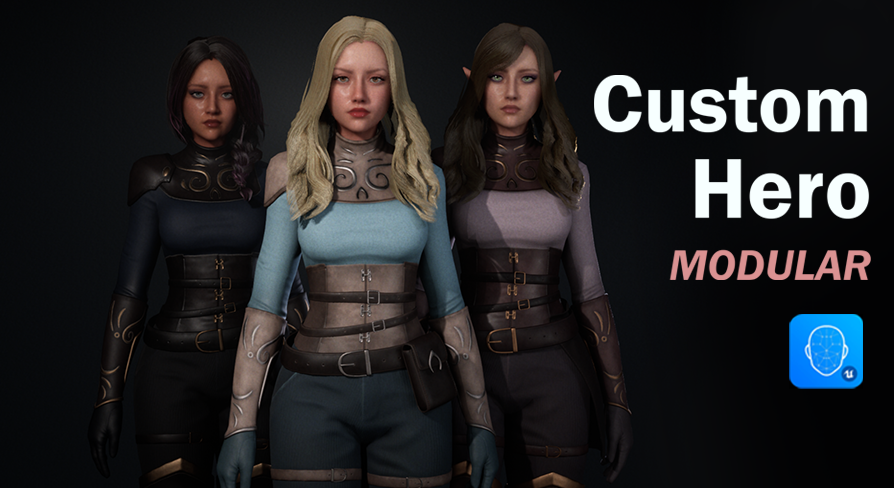 Custom Hero Girl 1 in Characters - UE Marketplace