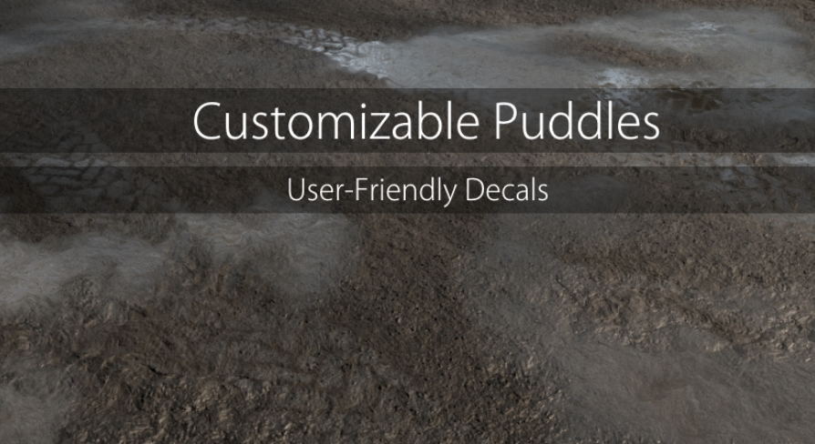Customizable Puddles in Materials - UE Marketplace