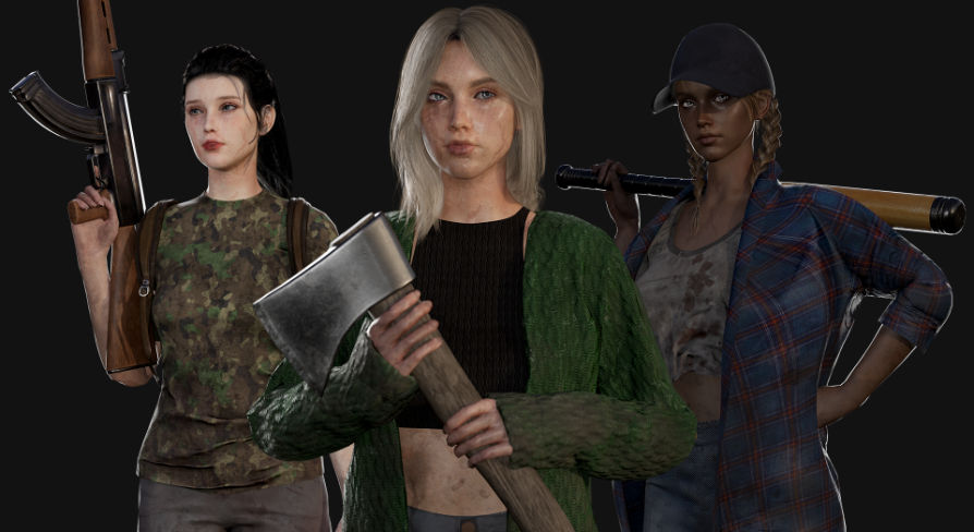 Customizable Survival Girl in Characters - UE Marketplace