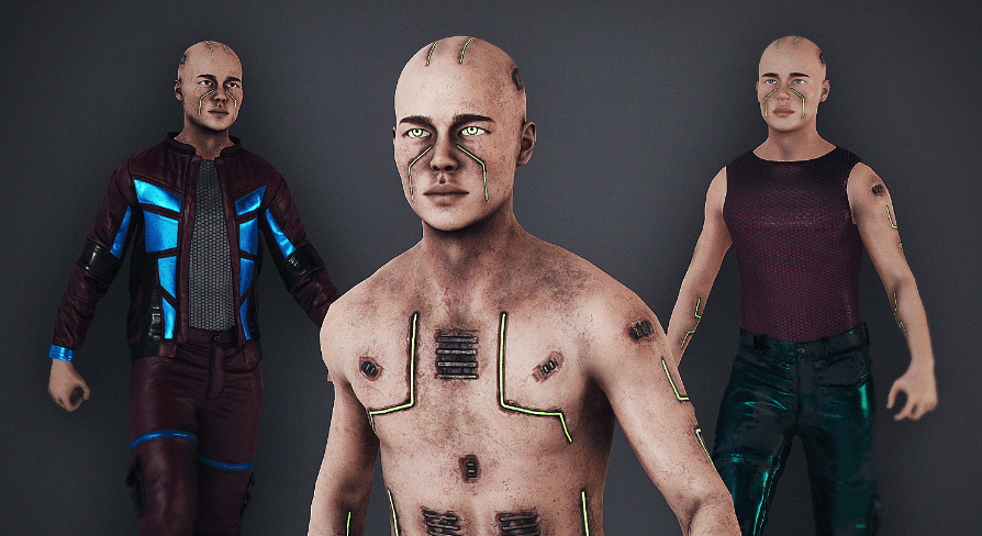 Cyber Man in Characters - UE Marketplace