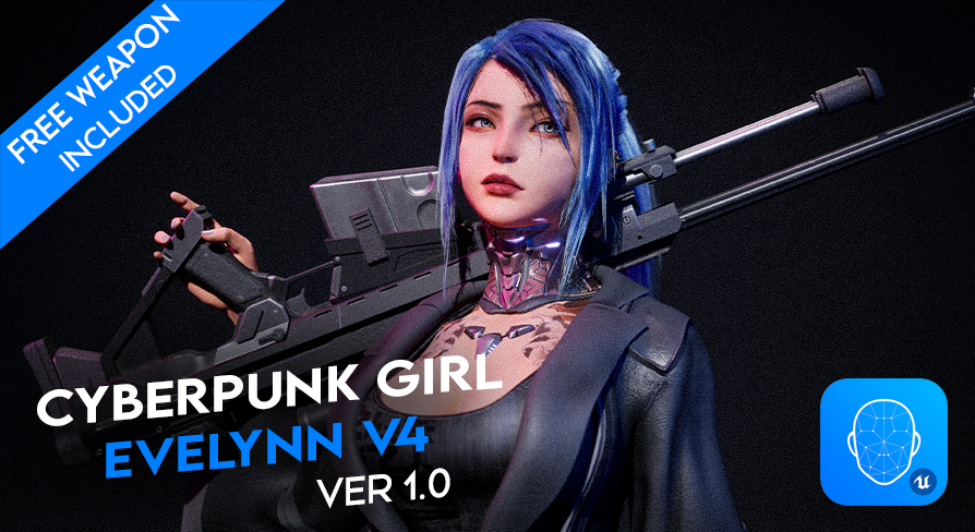 Cyberpunk Girl - Evelynn V4 in Characters - UE Marketplace