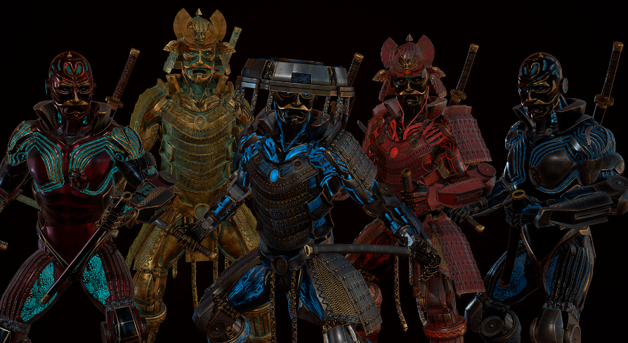 Cyborg Samurai in Characters - UE Marketplace