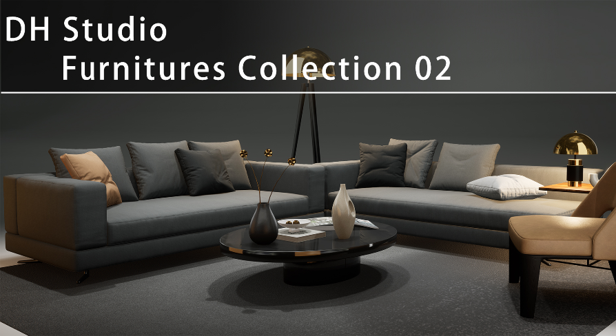 DH STUDIO Furniture Collection 02 in Architectural Visualization - UE ...