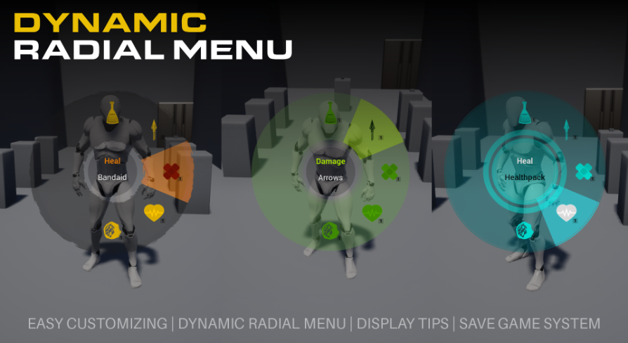 DYNAMIC RADIAL MENU in Blueprints - UE Marketplace