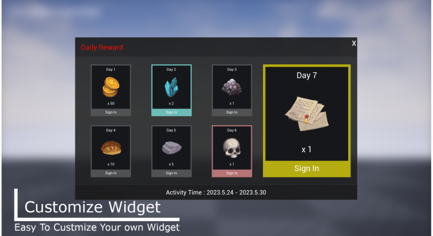 DailyRewardSystem in Blueprints - UE Marketplace