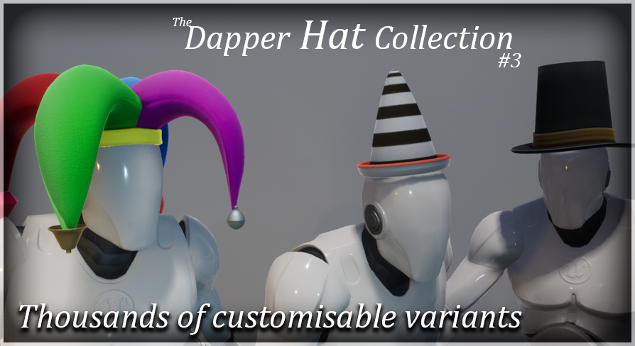 Dapper Hat Collection #3 in Props - UE Marketplace