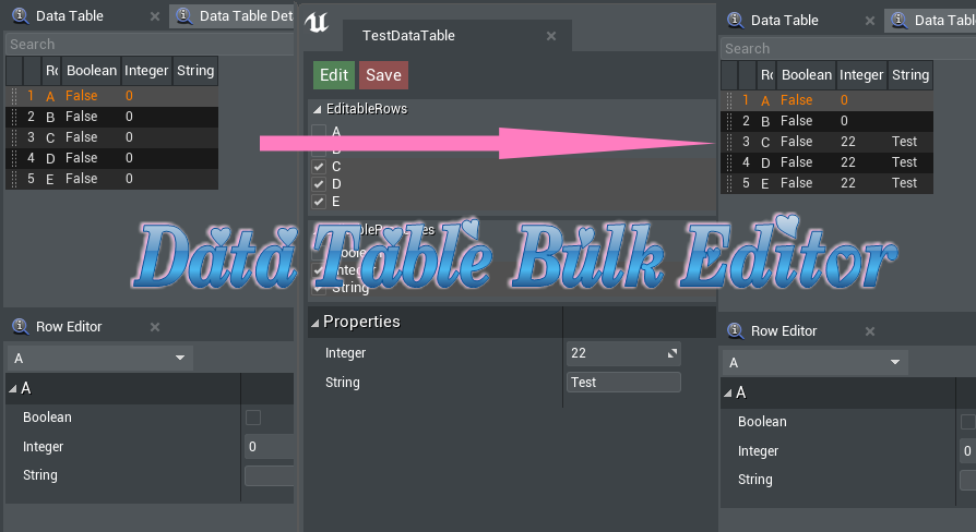 Data Table Bulk Editor In Code Plugins Ue Marketplace