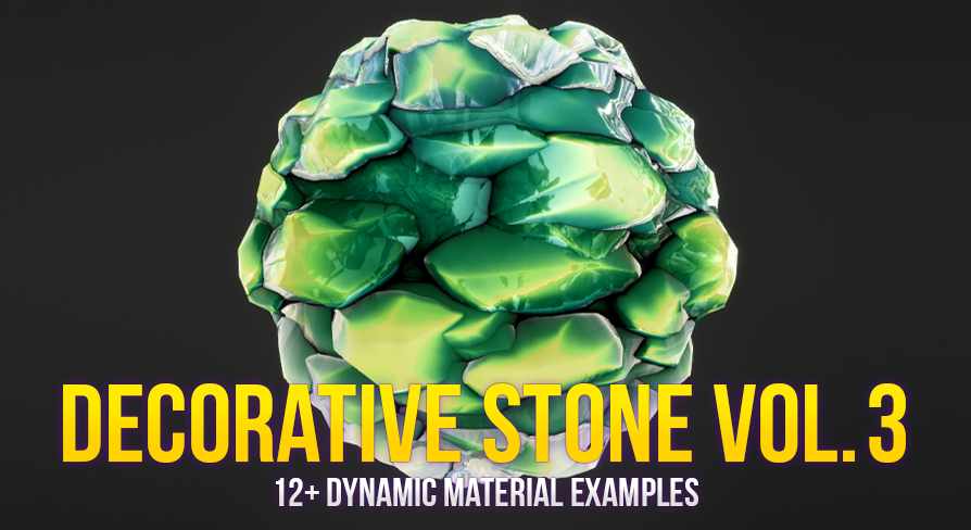 Decorative Stone Material Pack Vol. 3：マテリアル - UE マーケットプレイス