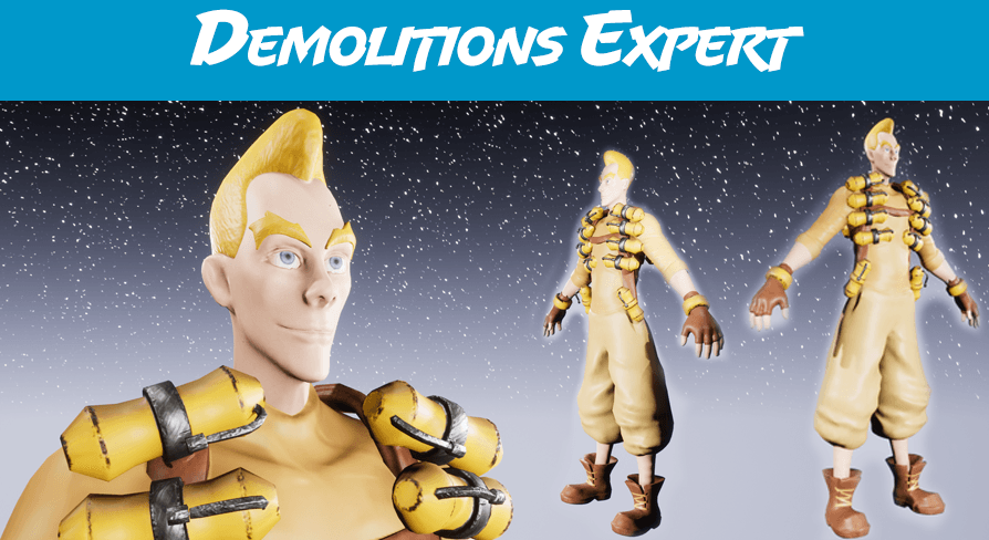 Stylized Demolitions Expert in Characters - UE Marketplace
