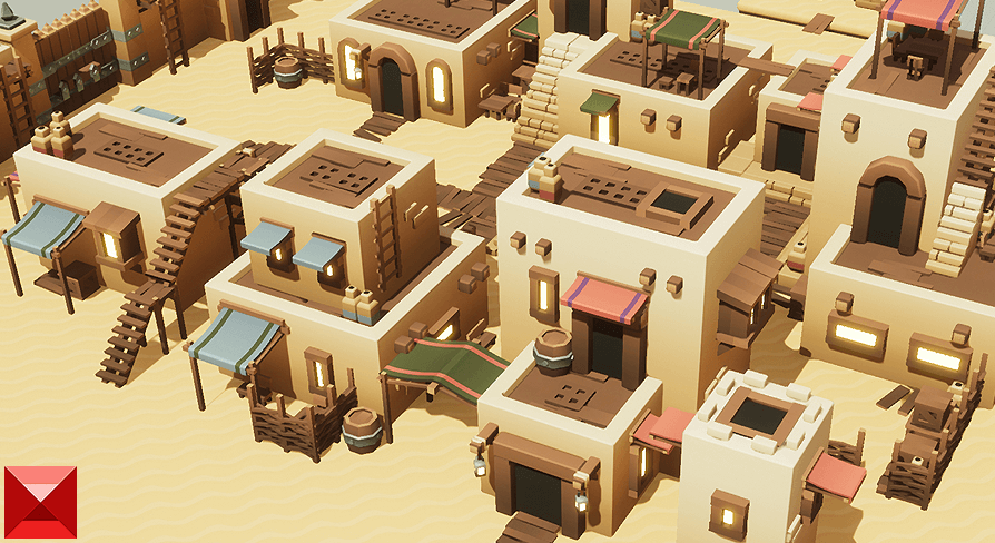 Desert Town Proto Series in Architectural Visualization - UE Marketplace