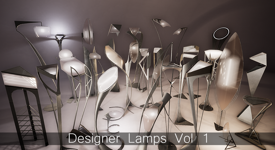 Designer Lamps Vol 1 in Architectural Visualization - UE Marketplace