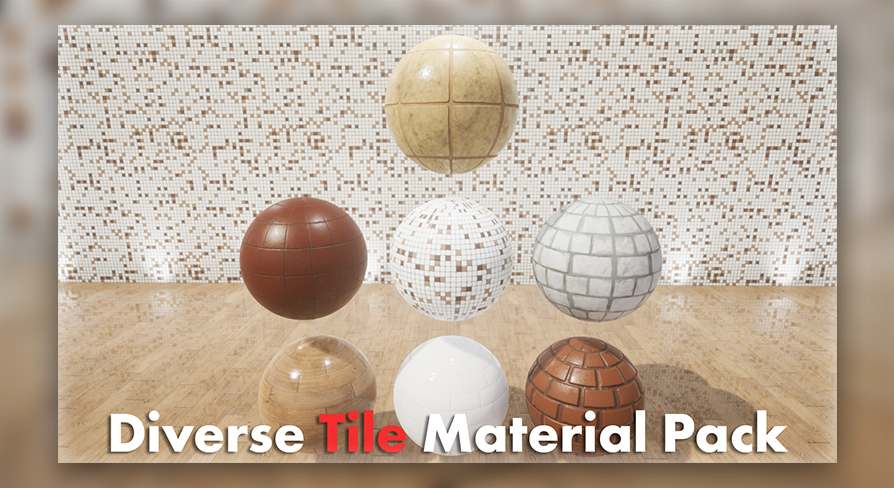 Diverse Tile Material Pack in Materials - UE Marketplace