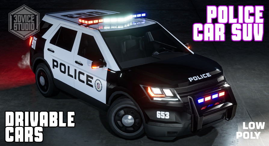 Drivable Police Car SUV in Blueprints - UE Marketplace