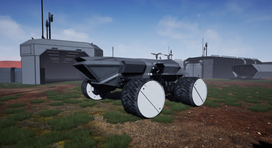 在蓝图创建的Drivable SciFi Rover - 虚幻引擎商城