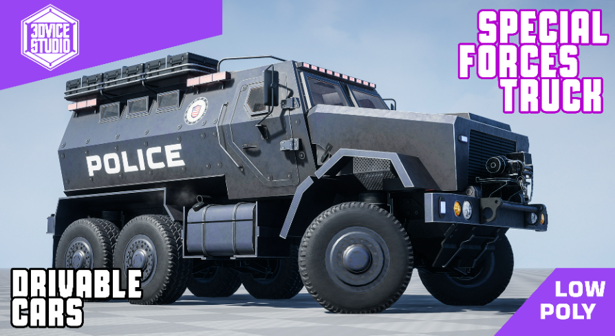 Drivable Special Forces Truck：ブループリント - UE マーケットプレイス
