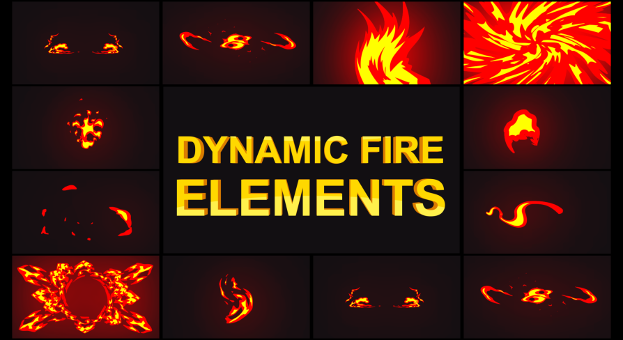 在二维资源创建的Dynamic Fire Elements - 虚幻引擎商城