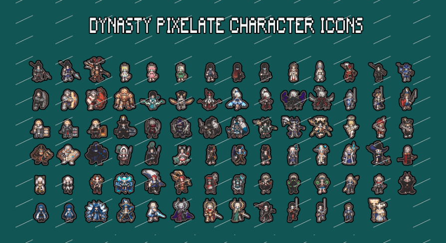 Dynasty Character Pix Icons in 2D Assets - UE Marketplace