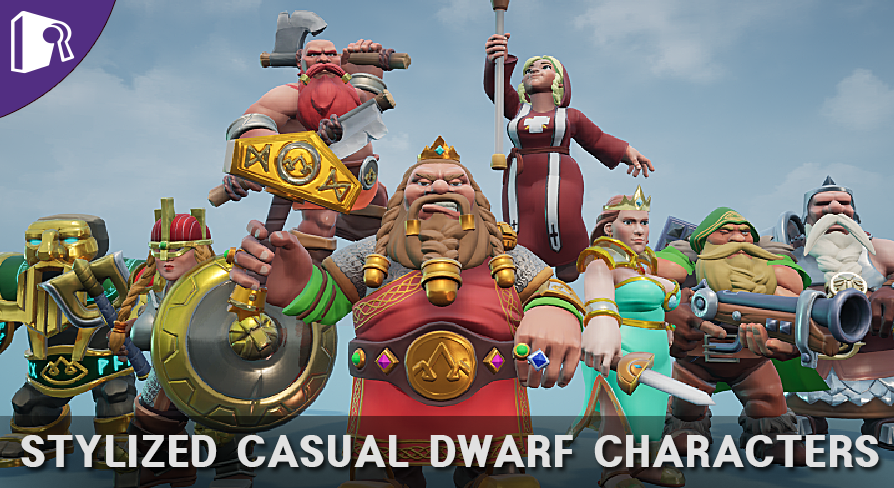 EIN Stylized Dwarven in Characters - UE Marketplace