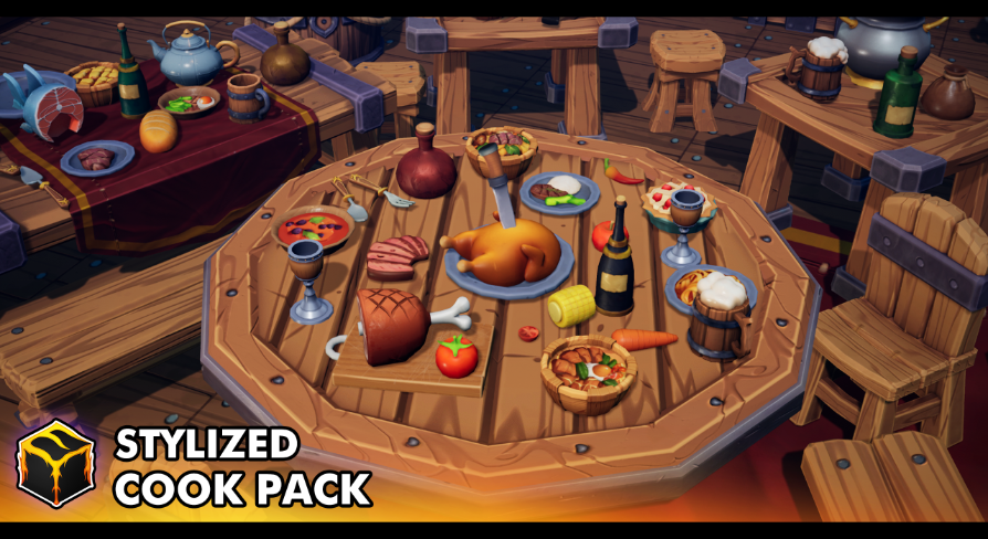 EMBERLIGHT - Stylized Cook Pack：プロップ・小物 - UE マーケットプレイス