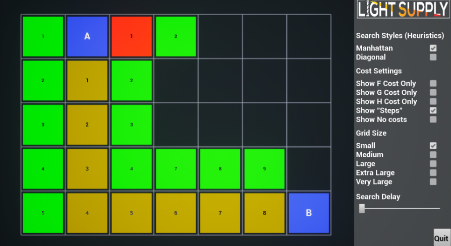 A Star Pathfinding Example In Blueprints In Blueprints Ue Marketplace