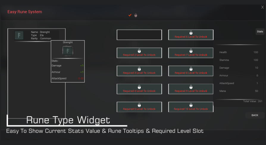 Pro Rune System in Blueprints - UE Marketplace