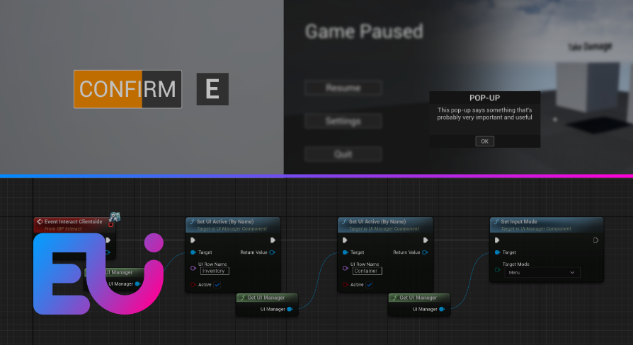 在代码插件创建的Easy UI Manager V2 - 虚幻引擎商城
