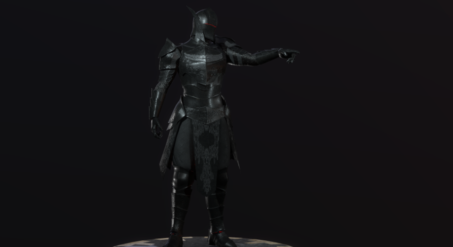 ESM Ebony: Red Eye Black Knight, 카테고리 캐릭터 - UE 마켓플레이스