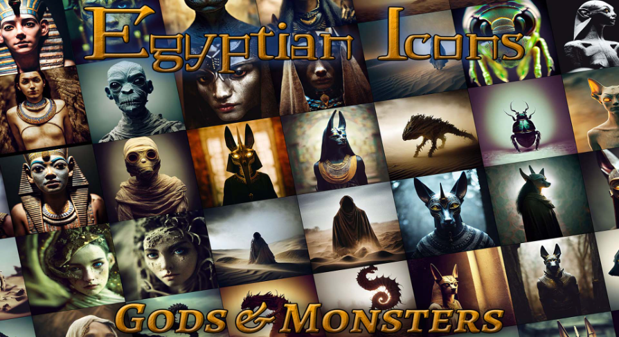Egyptian Icons - Gods & Monsters - Fantasy RPG Historical in 2D Assets ...
