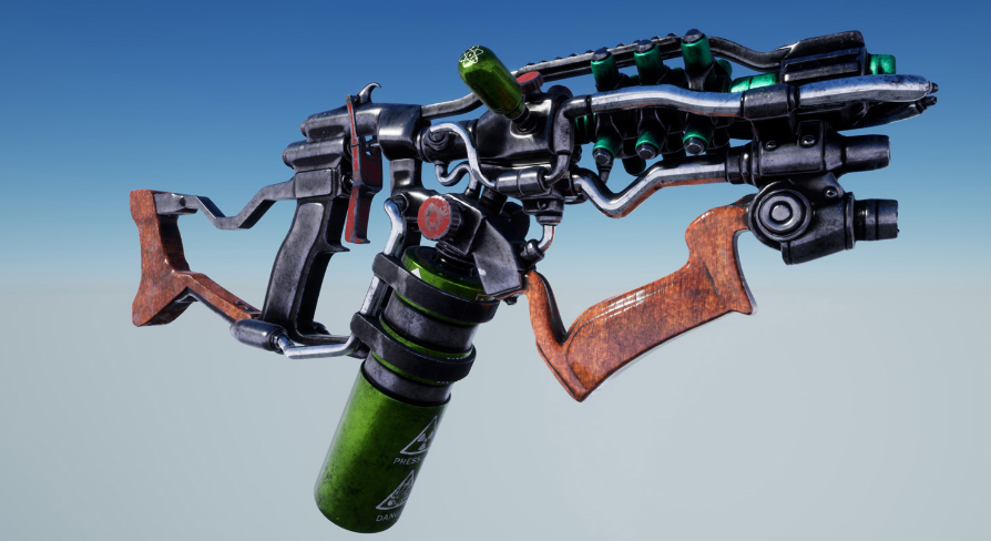 Element Gun : Flame Thrower : Poison Gas : Freeze : Thunder Bolt GUN in ...