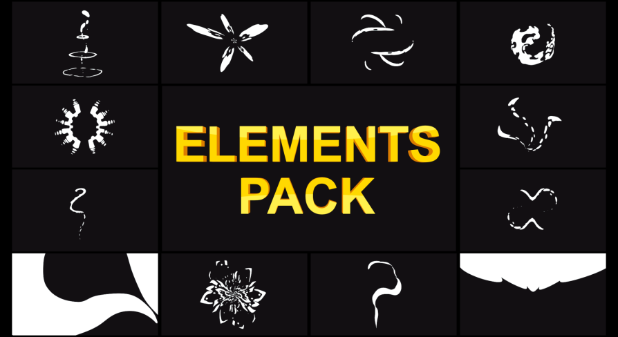 在二维资源创建的Elements Pack 06 - 虚幻引擎商城