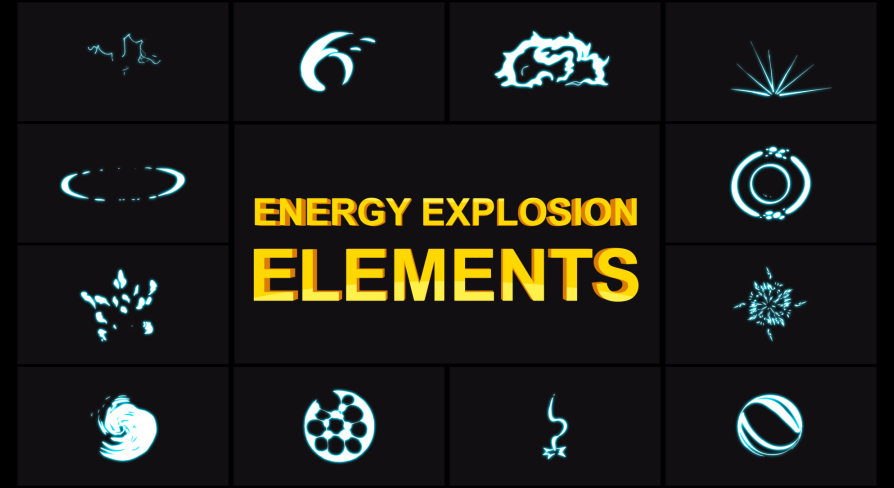 Energy Explosion Elements, 카테고리 2D 애셋 - UE 마켓플레이스