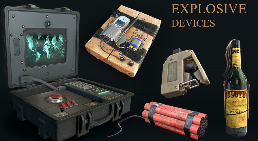 Explosive Devices in Props - UE Marketplace