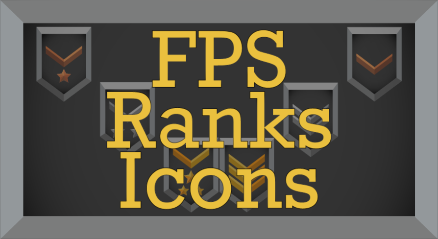 FPS Ranks Icons in 2D Assets - UE Marketplace