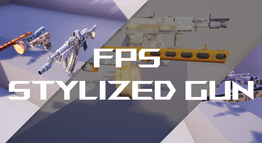 FPS Stylized Gun in Weapons - UE Marketplace