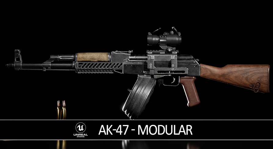FPS Weapon AK47 (Modular, Customizable) in Weapons - UE Marketplace