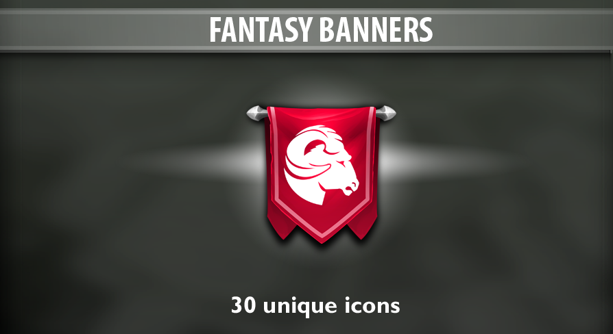 Fantasy Banners in 2D Assets - UE Marketplace