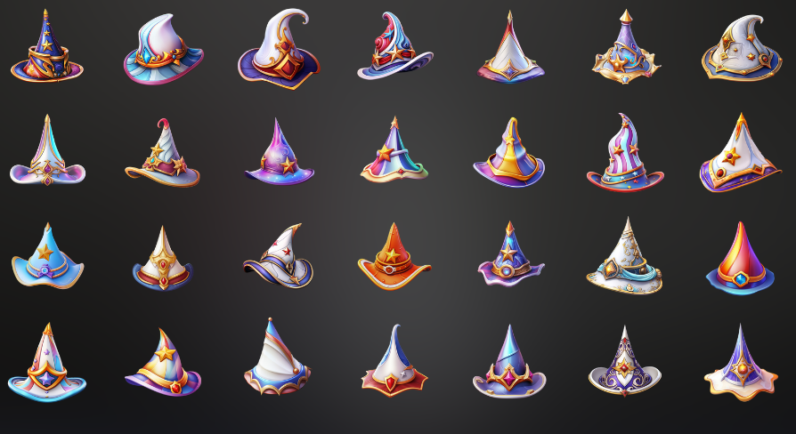 Magic Hats - Icon Pack in 2D Assets - UE Marketplace