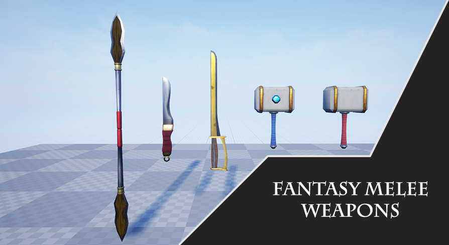 Fantasy Melee Weapons in Weapons - UE Marketplace