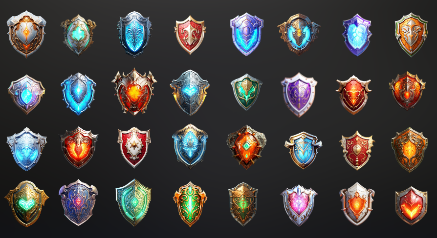 Fantasy Shields - Icon Pack, 카테고리 2D 애셋 - UE 마켓플레이스