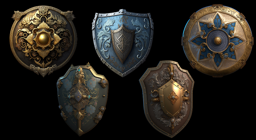 Fantasy Shields - ICONS in 2D Assets - UE Marketplace