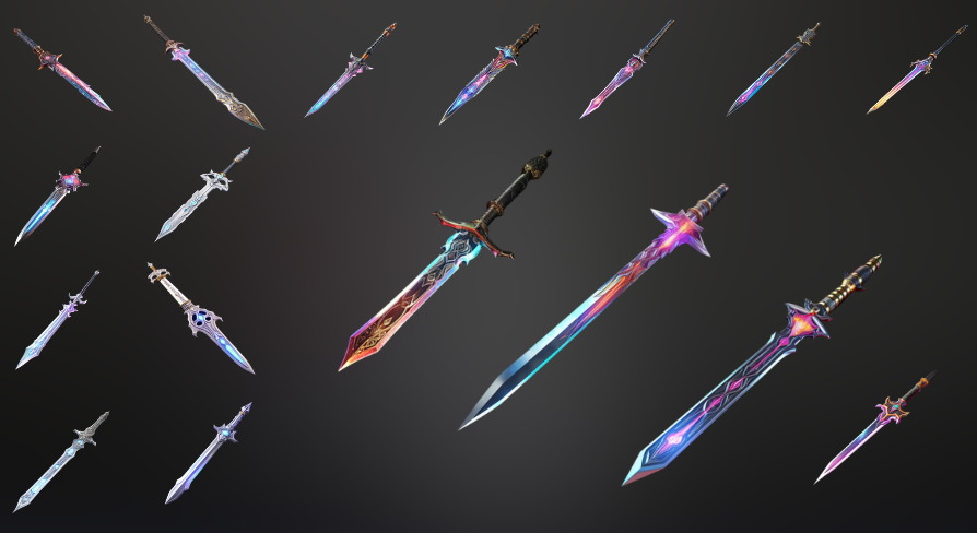 Fantasy Swords - Icon Pack, 카테고리 2D 애셋 - UE 마켓플레이스