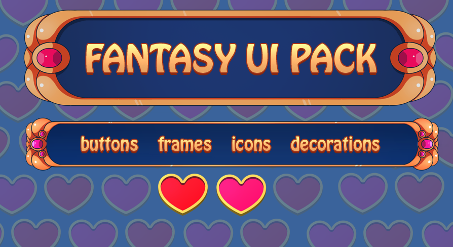 Fantasy UI Pack in 2D Assets - UE Marketplace