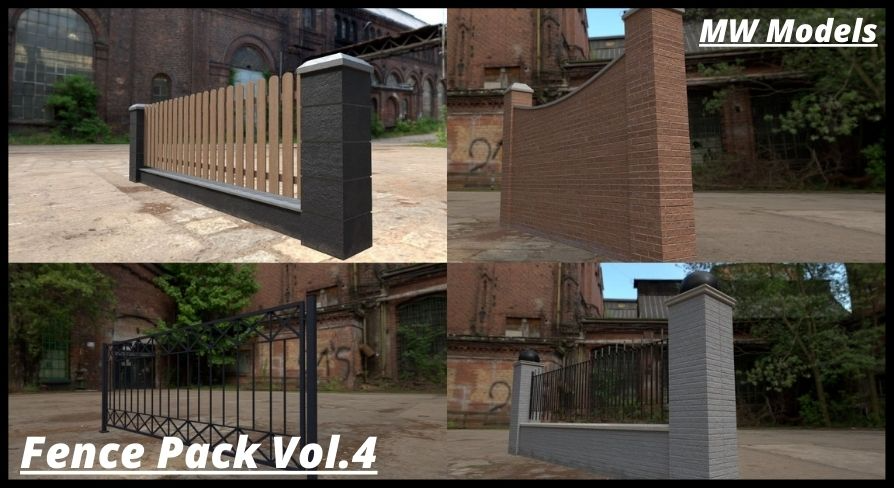 Fence Pack Vol.4：プロップ・小物 - UE マーケットプレイス