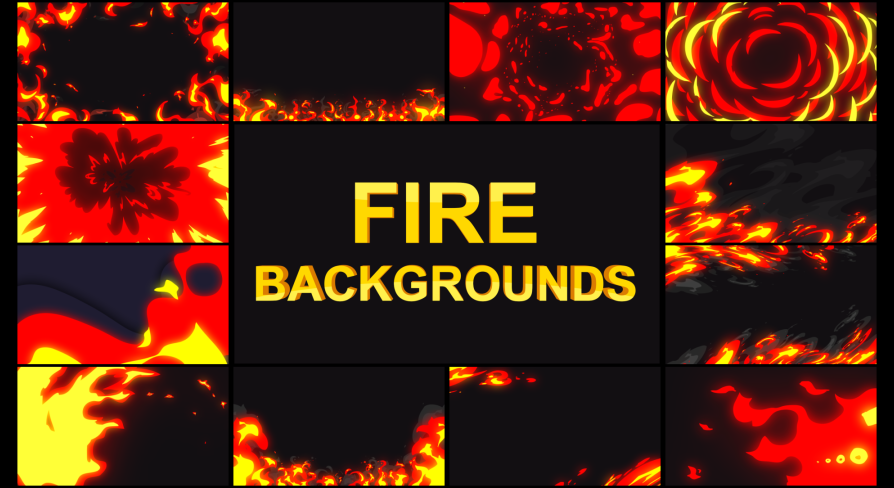 在二维资源创建的Fire Backgrounds And Transitions - 虚幻引擎商城