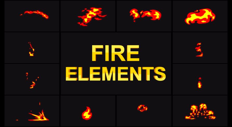 Fire Elements Pack：2Dアセット - UE マーケットプレイス